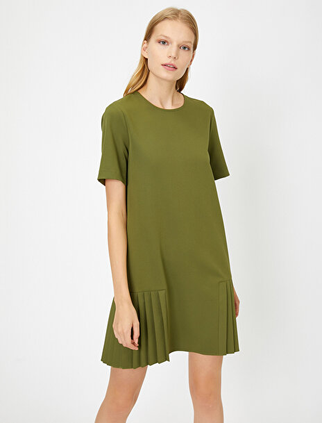 Koton Kadın Pili Detaylı Elbise Koton Kadın Pili Detaylı Elbise