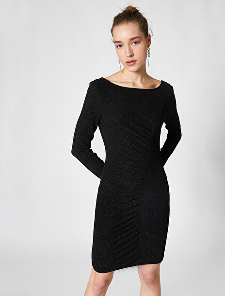 Koton Kadın Sim Detaylı Elbise Abiye