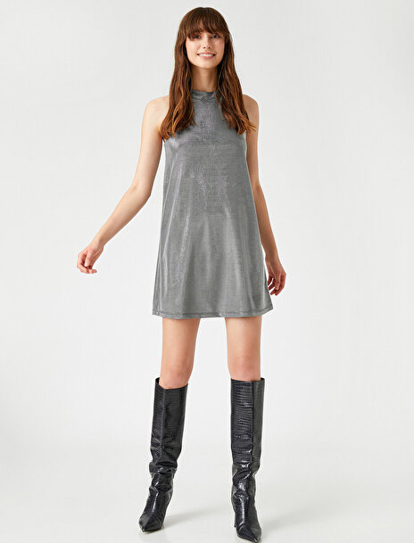 Koton Kadın Sim Detaylı Elbise Abiye