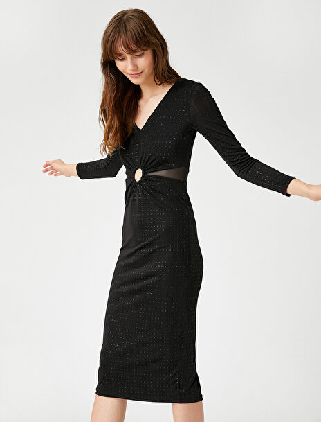 Koton Kadın Büzgülü Elbise Abiye Koton Kadın Büzgülü Elbise Abiye