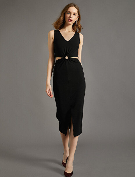 Koton Kadın Büzgülü Elbise Abiye Koton Kadın Büzgülü Elbise Abiye