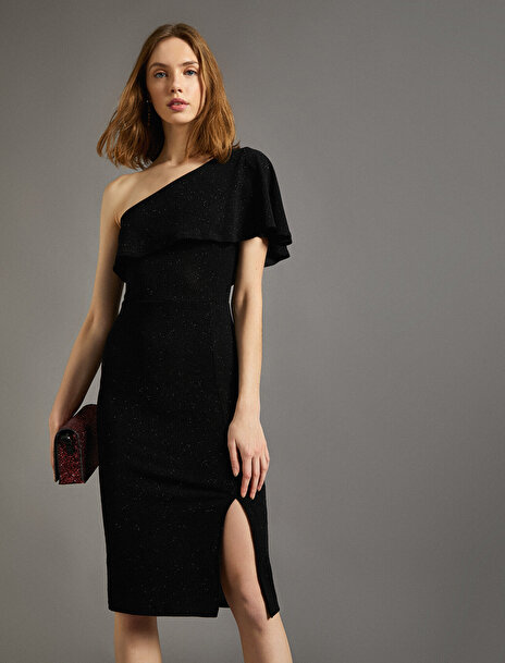 Koton Kadın Omuz Detaylı Elbise Abiye