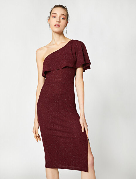 Koton Kadın Omuz Detaylı Elbise Abiye