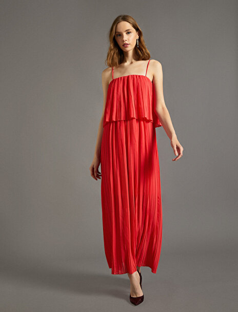 Koton Kadın Pilili Elbise Abiye