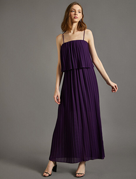 Koton Kadın Pilili Elbise Abiye