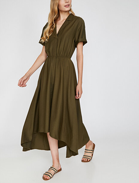 Koton Kadın Klasik Yaka Elbise