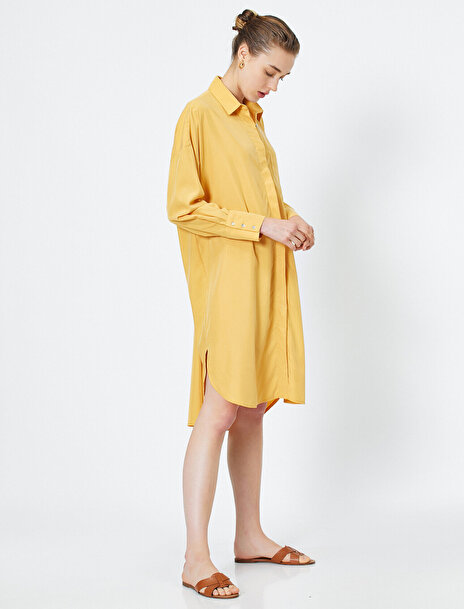 Koton Kadın Klasik Yaka Elbise