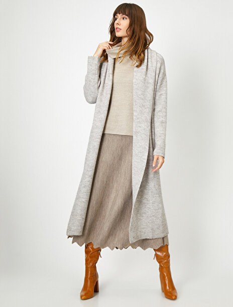 Koton Kadın V Yaka Triko Hırka