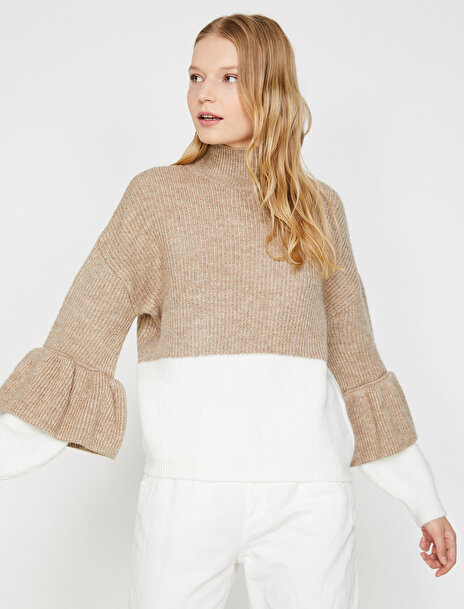 Koton Kadın Boğazlı Triko Kazak