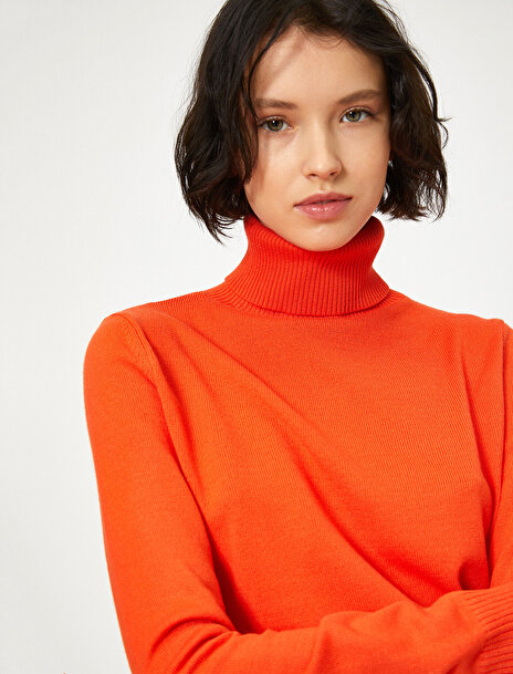 Koton Kadın Boğazlı Triko Kazak