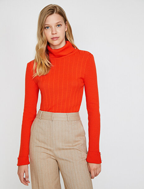 Koton Kadın Boğazlı Triko Kazak