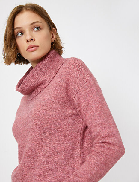 Koton Kadın Boğazlı Yaka Triko Kazak