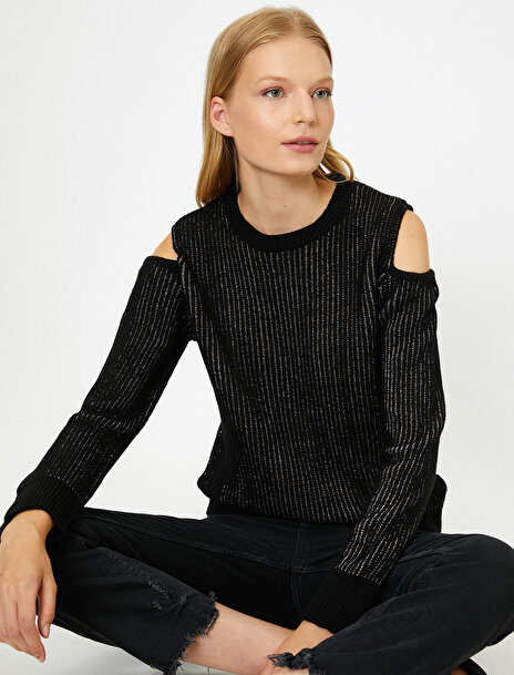 Koton Kadın Omuz Detaylı Triko Kazak