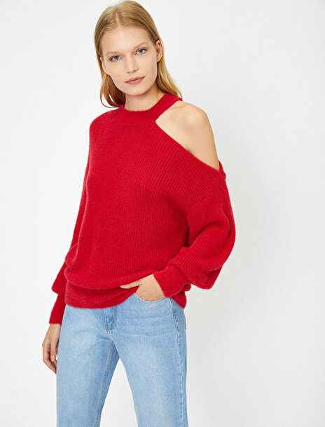 Koton Kadın Omuz Detaylı Triko Kazak