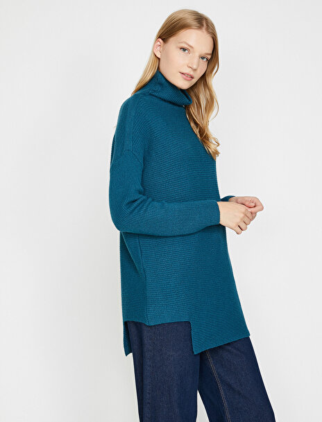 Koton Kadın Boğazlı Triko Tunik Koton Kadın Boğazlı Triko Tunik