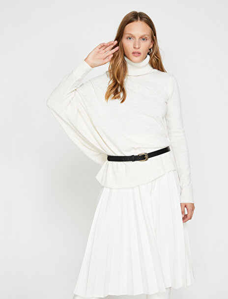 Koton Kadın Boğazlı Triko Tunik Koton Kadın Boğazlı Triko Tunik