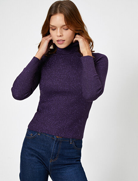 Koton Kadın Boğazlı Triko Kazak