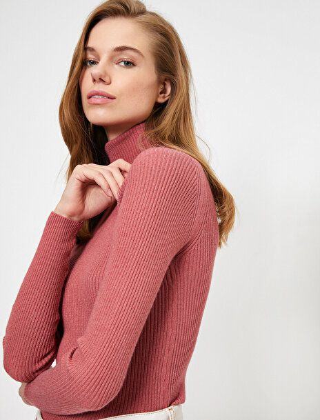 Koton Kadın Boğazlı Triko Kazak