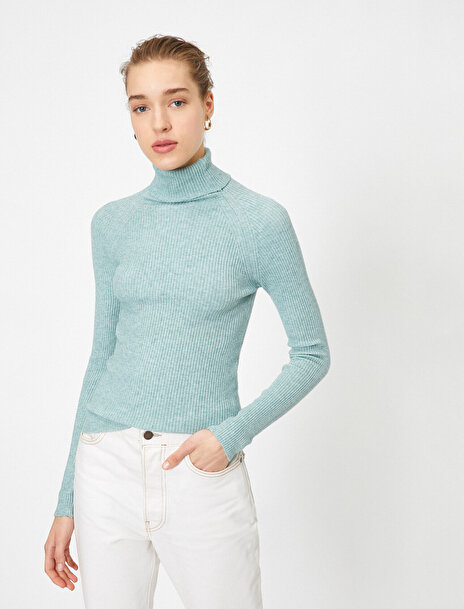 Koton Kadın Boğazlı Triko Kazak