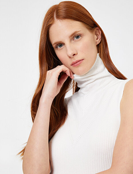 Koton Kadın Desenli Triko Kazak