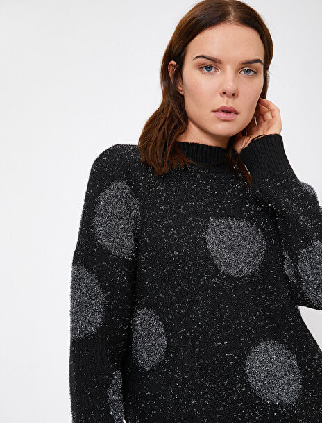 Koton Kadın Sim Detaylı Triko Kazak