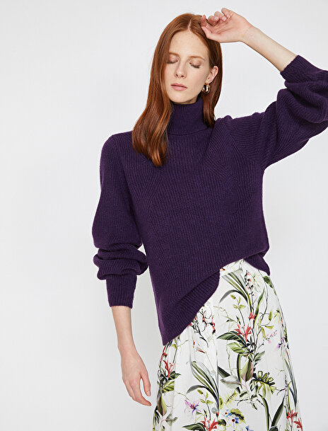 Koton Kadın Boğazlı Yaka Triko Kazak Koton Kadın Boğazlı Yaka Triko Kazak