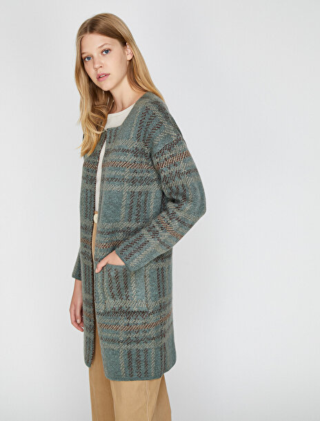 Koton Kadın Cep Detaylı Triko Hırka