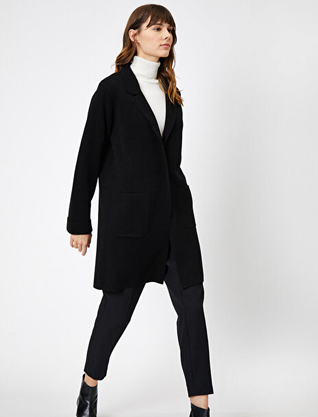 Koton Kadın Cep Detaylı Triko Hırka