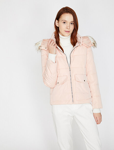 Koton Kadın Suni Kürk Detaylı Mont