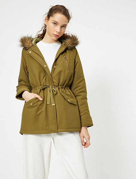 Koton Ole Genç Kız Suni Kürk Detaylı Parka