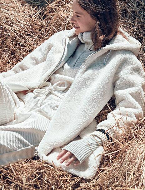 Koton Kadın Suni Kürk Detaylı Kaban