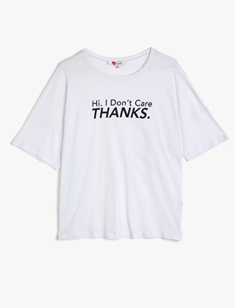 Koton Ole Genç Kız Yazılı Baskılı T-Shirt