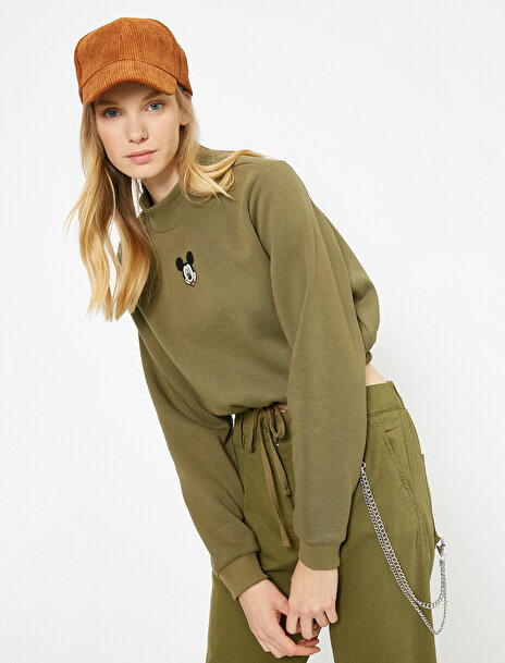 Koton Ole Genç Kız Mickey Mouse Lisanslı Baskılı Sweatshirt Koton Ole Genç Kız Mickey Mouse Lisanslı Baskılı Sweatshirt