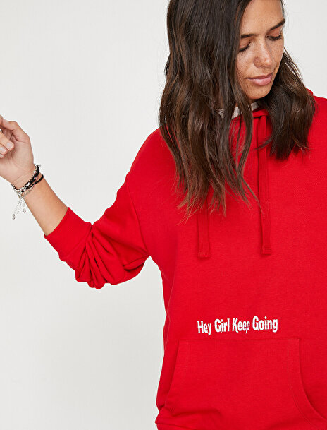 Koton Ole Genç Kız Yazılı Baskılı Sweatshirt