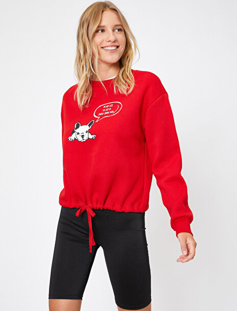 Koton Ole Genç Kız Koton Love Sweatshirt