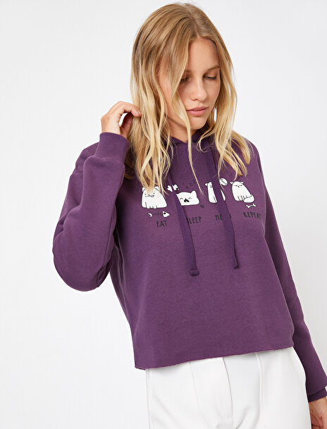 Koton Kadın Koton Love Sweatshirt