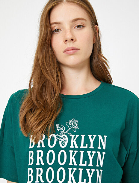 Koton Ole Genç Kız Yazılı Baskılı T-Shirt