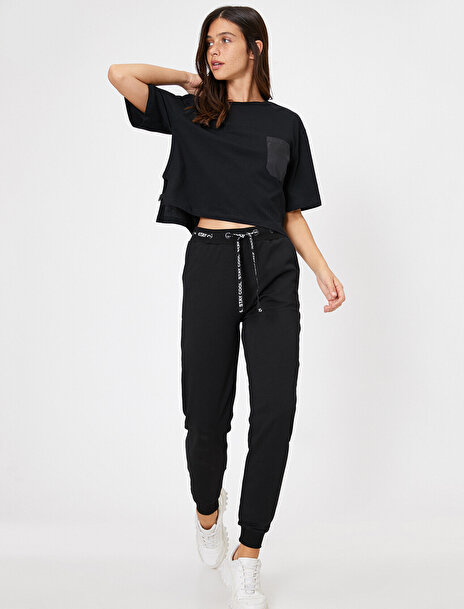 Koton Kadın Kuş Gözü Detaylı Eşofman Altı