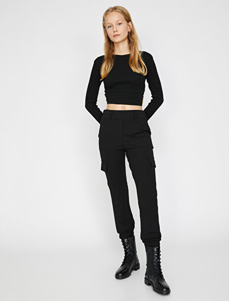 Koton Kadın Cep Detaylı Kargo Pantolon