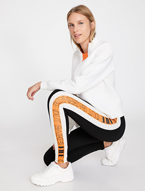 Koton Ole Genç Kız Şerit Detaylı Tayt