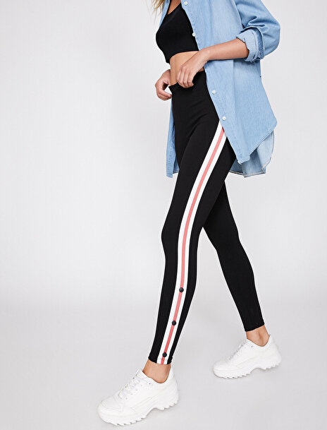 Koton Kadın Çizgili Tayt