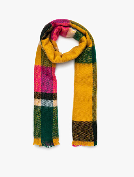 Koton Kadın Kareli Atkı