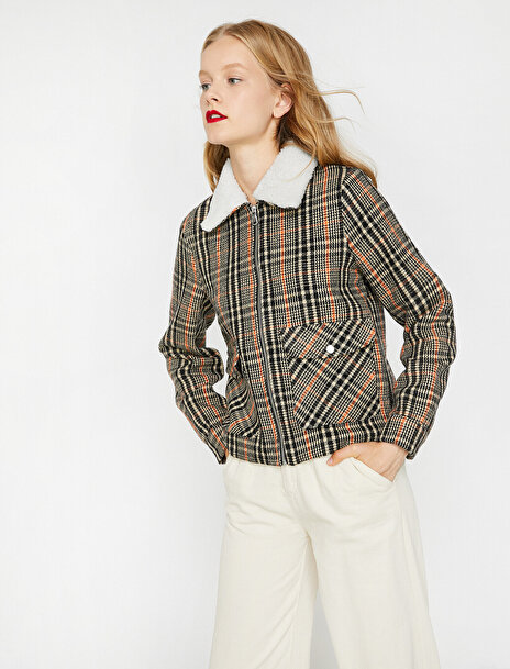 Koton Ole Genç Kız Yakası Suni Kürklü Mont