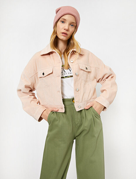 Koton Kadın Düğme Detaylı Mont