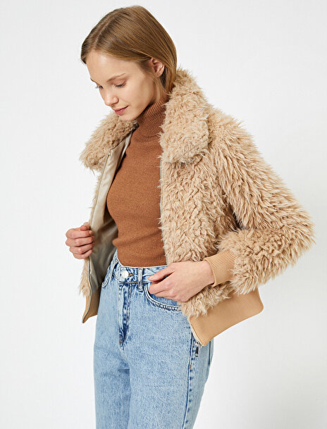 Koton Kadın Suni Kürk Detaylı Mont