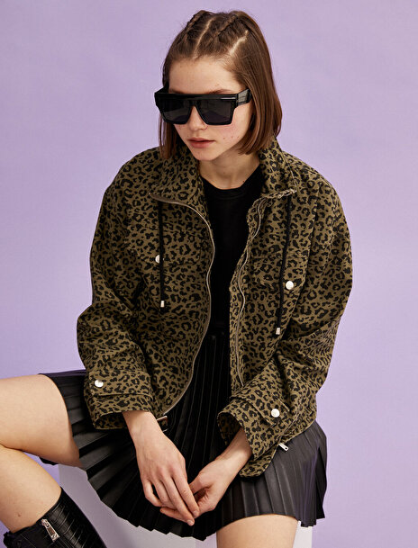Koton Kadın Leopar Desenli Mont