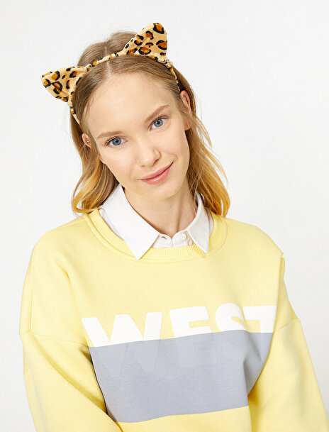 Koton Kadın Leopar Desenli Taç