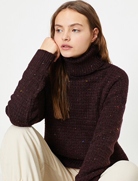 Koton Ole Genç Kız Boğazlı Triko Kazak Koton Ole Genç Kız Boğazlı Triko Kazak