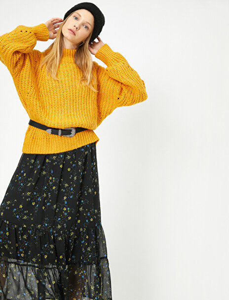 Koton Kadın Örgülü Triko Kazak