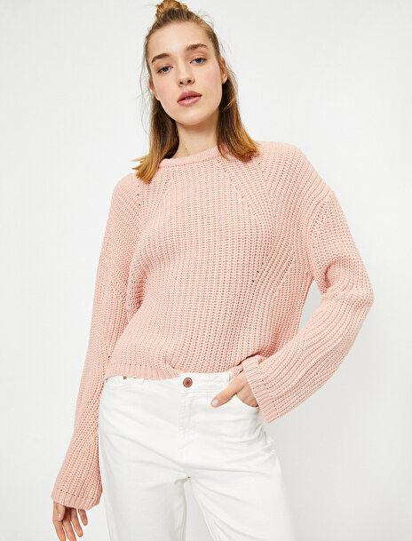 Koton Kadın Örgülü Triko Kazak